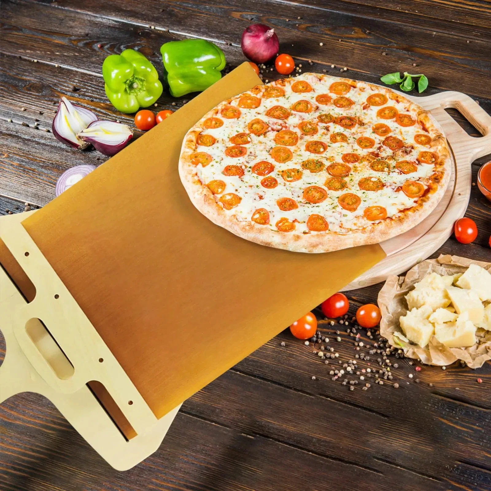 Food-graded Pp Bakeware Pizza Sapde Peel Shovel Tools Pizza Spatula ...