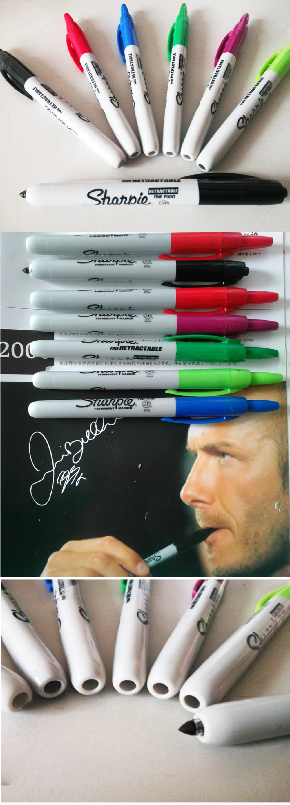 Wholesale Sharpie Retractable Push Marker Pen - Fine Point