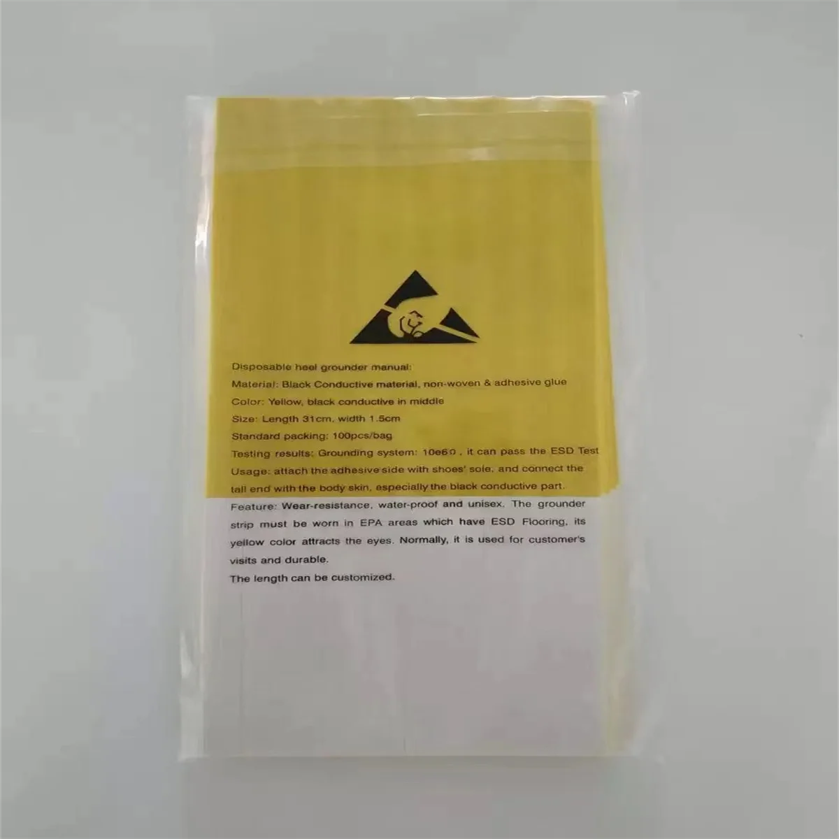 Jujie Antistatic Shoe Foot Grounding Straps Esd Disposable Grounder ...