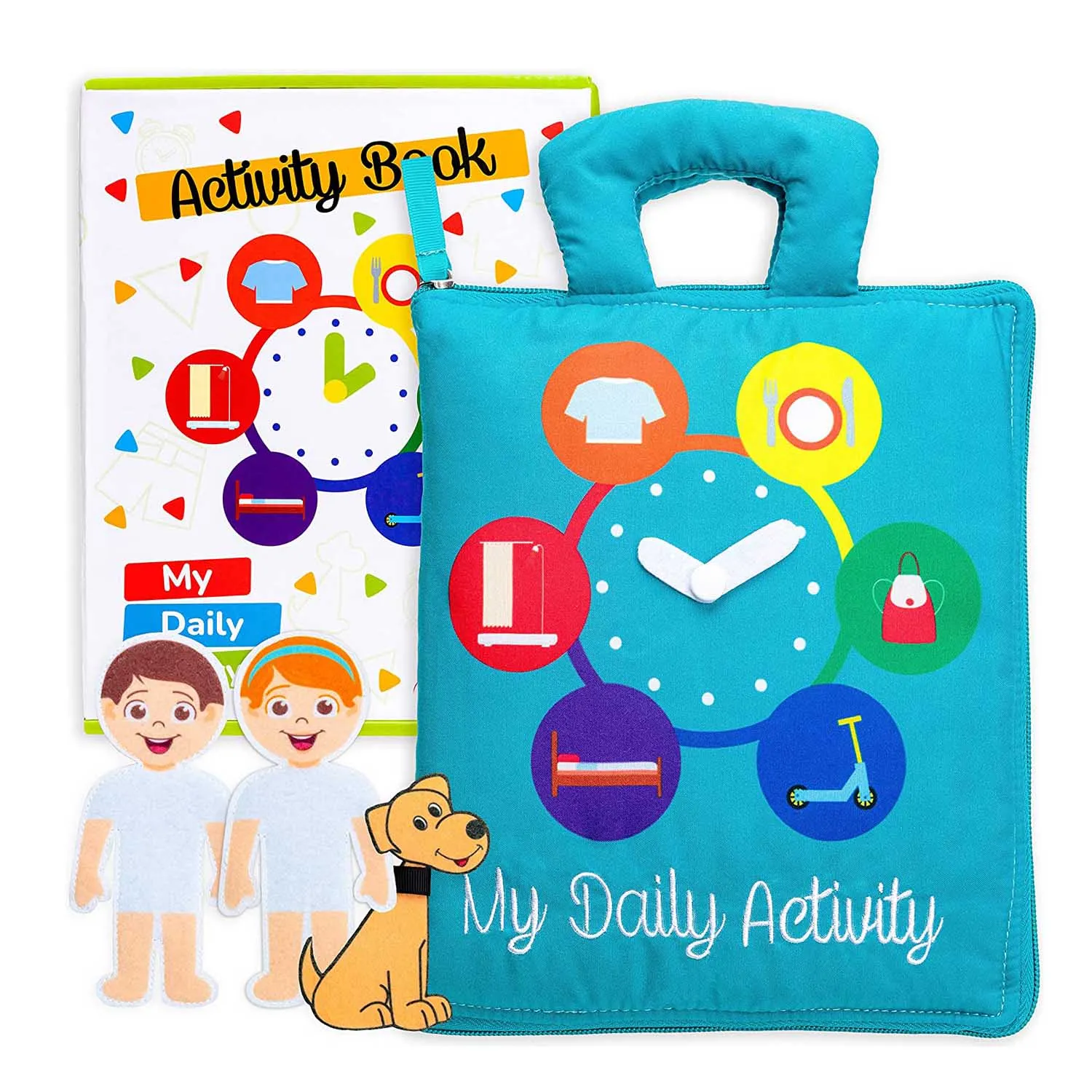 Montessori Kids Activity Cloth Book For Kids Children Learning Sensory ...