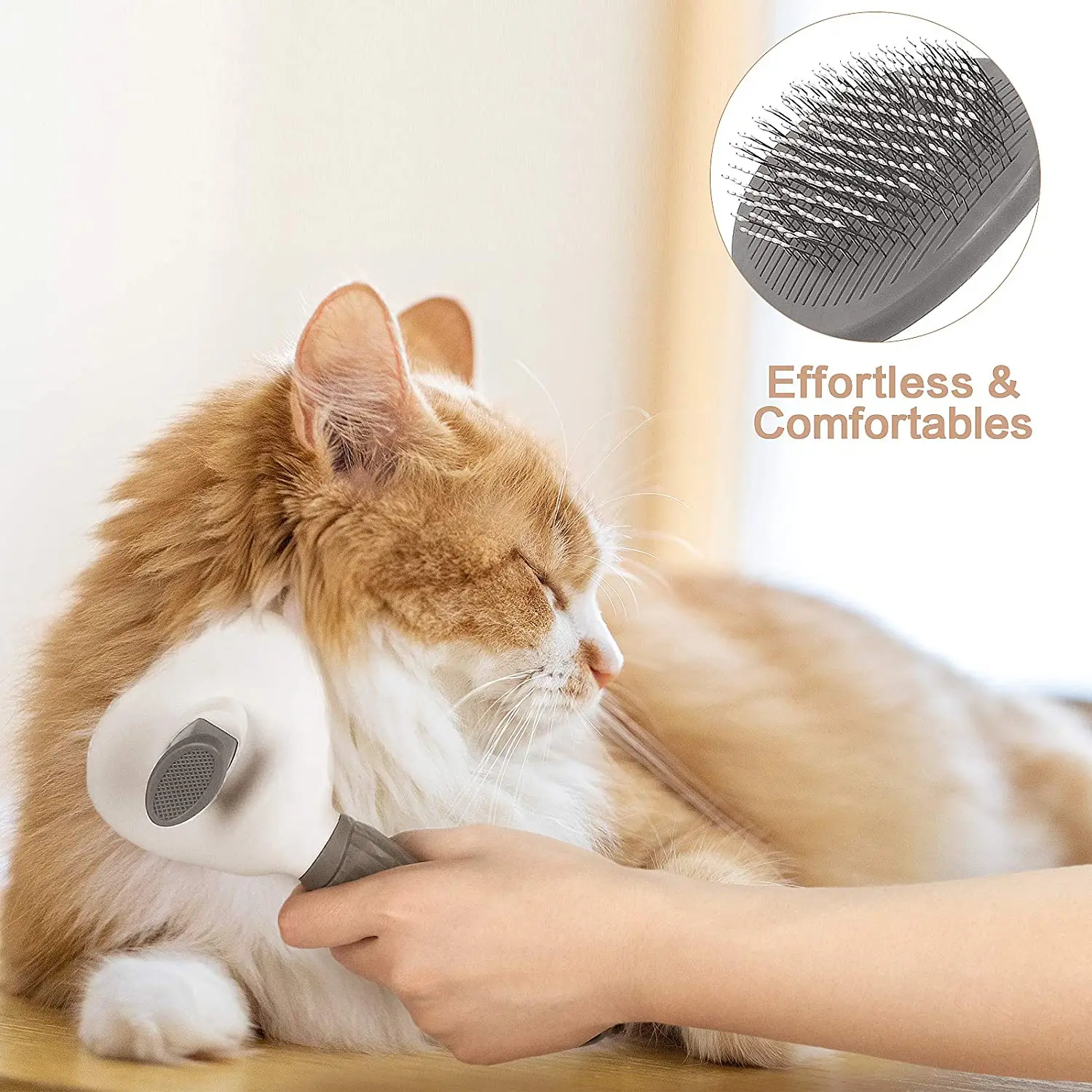 Pet Comb Stainless Steel - Efficient Hair Removal