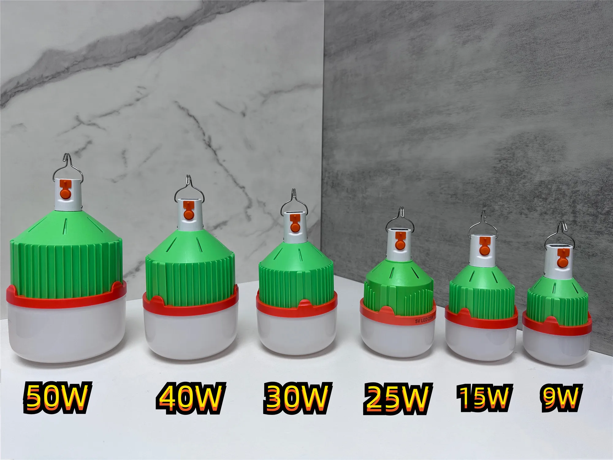 LONEN 9W 50W Rechargeable Camping Lantern - High Capacity LED