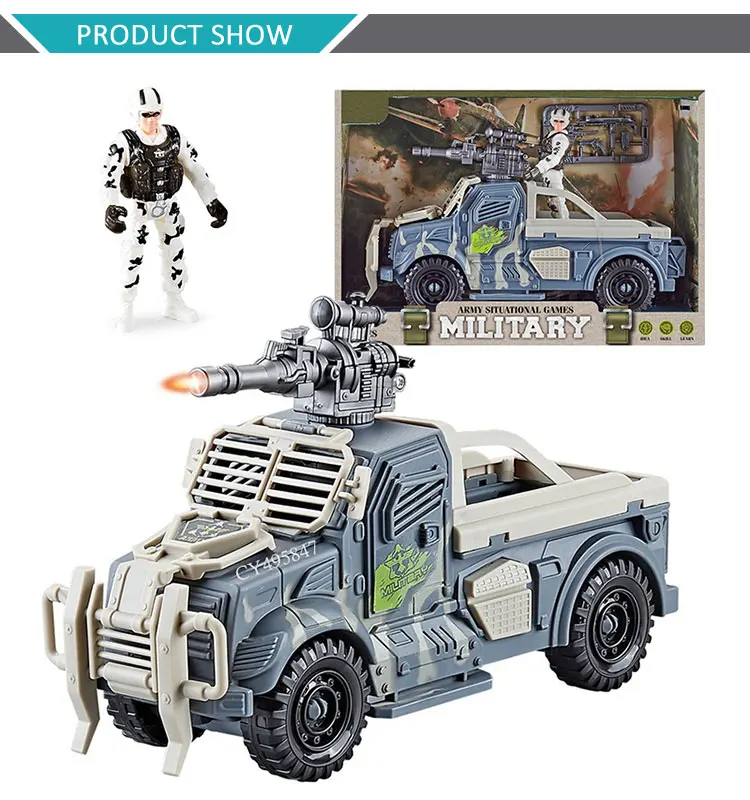 Military Combat Truck - Toys for Boys with Light & Sound