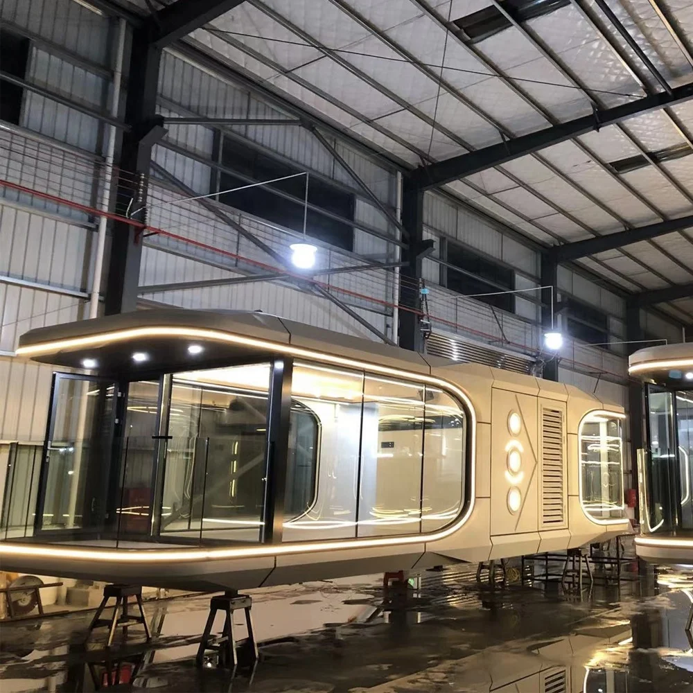 Modular Glass Tiny House - Smart Prefab Living Container