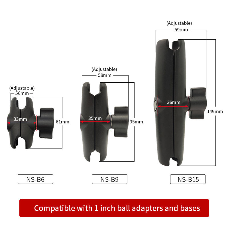 1 Inch Ball Base Mount Adapter - Heavy Duty & Versatile