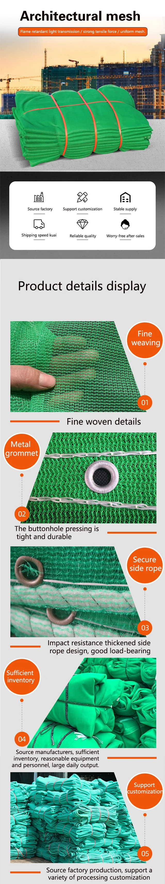 Green Safety Net For Construction Sites - Buy Green Construction Safety ...