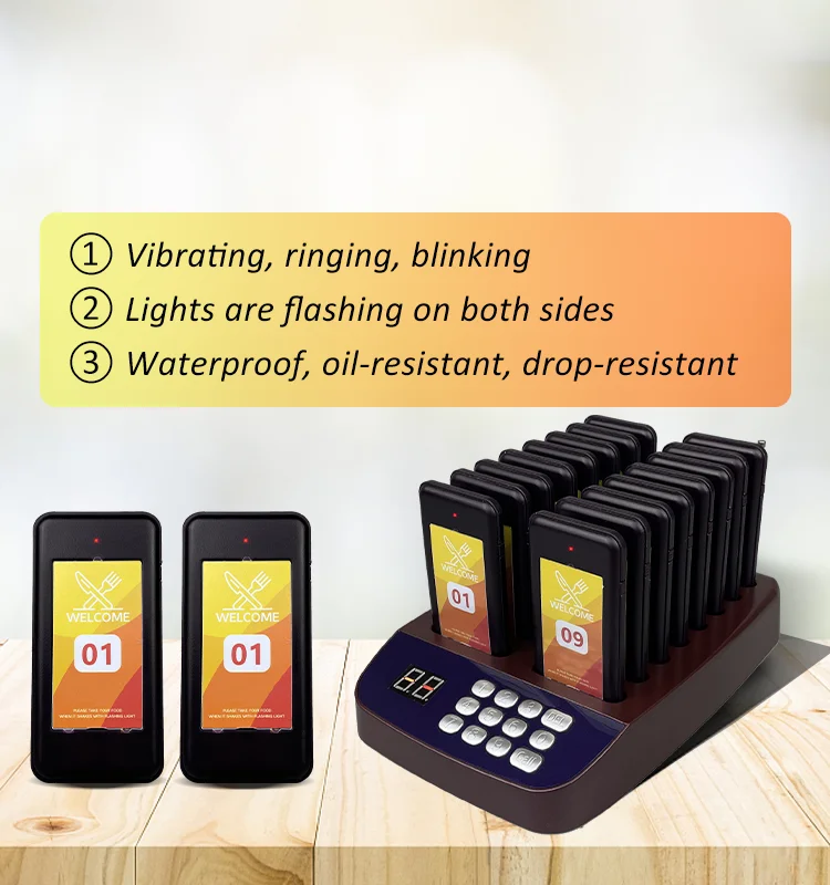 Coaster Paging System - Efficient Wireless Restaurant Beepers