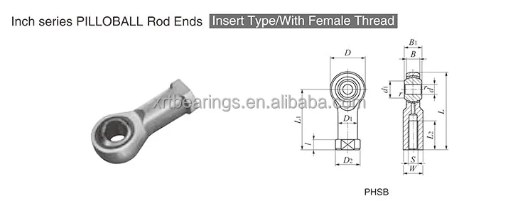Iko Rod End And Spherical Plain Bearing Phs16 Phsb16 Phsb16l - Buy Iko ...