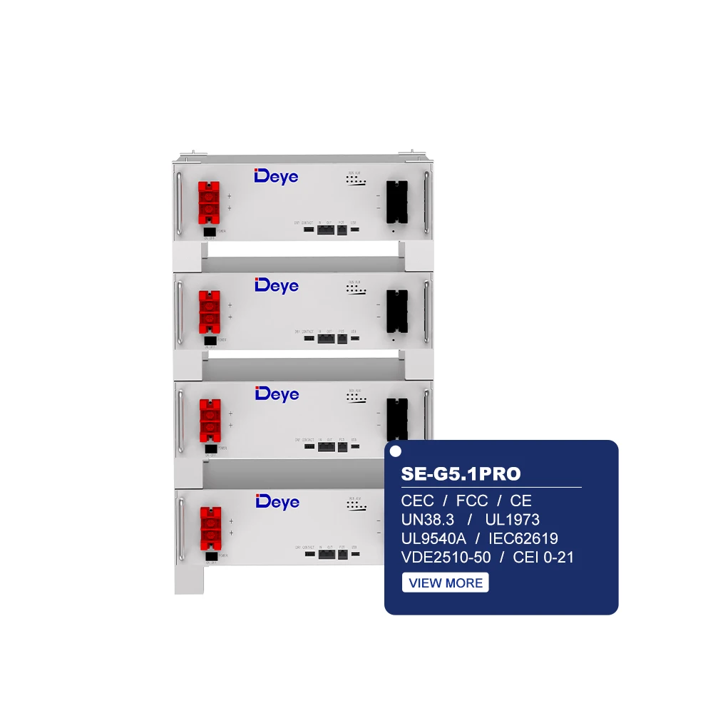 Deye Lithium Ion Batteries Se-g5.1pro -b Lifepo4 Lithium Battery Rw-m6.1-b Bos-g Rack Energy ...