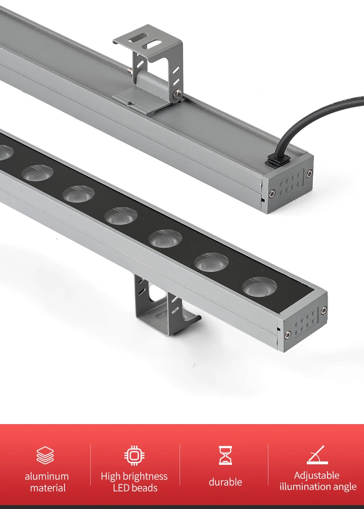 DC24V Aluminum LED Outdoor Wall Washer Garden Exterior Lighting Four ...