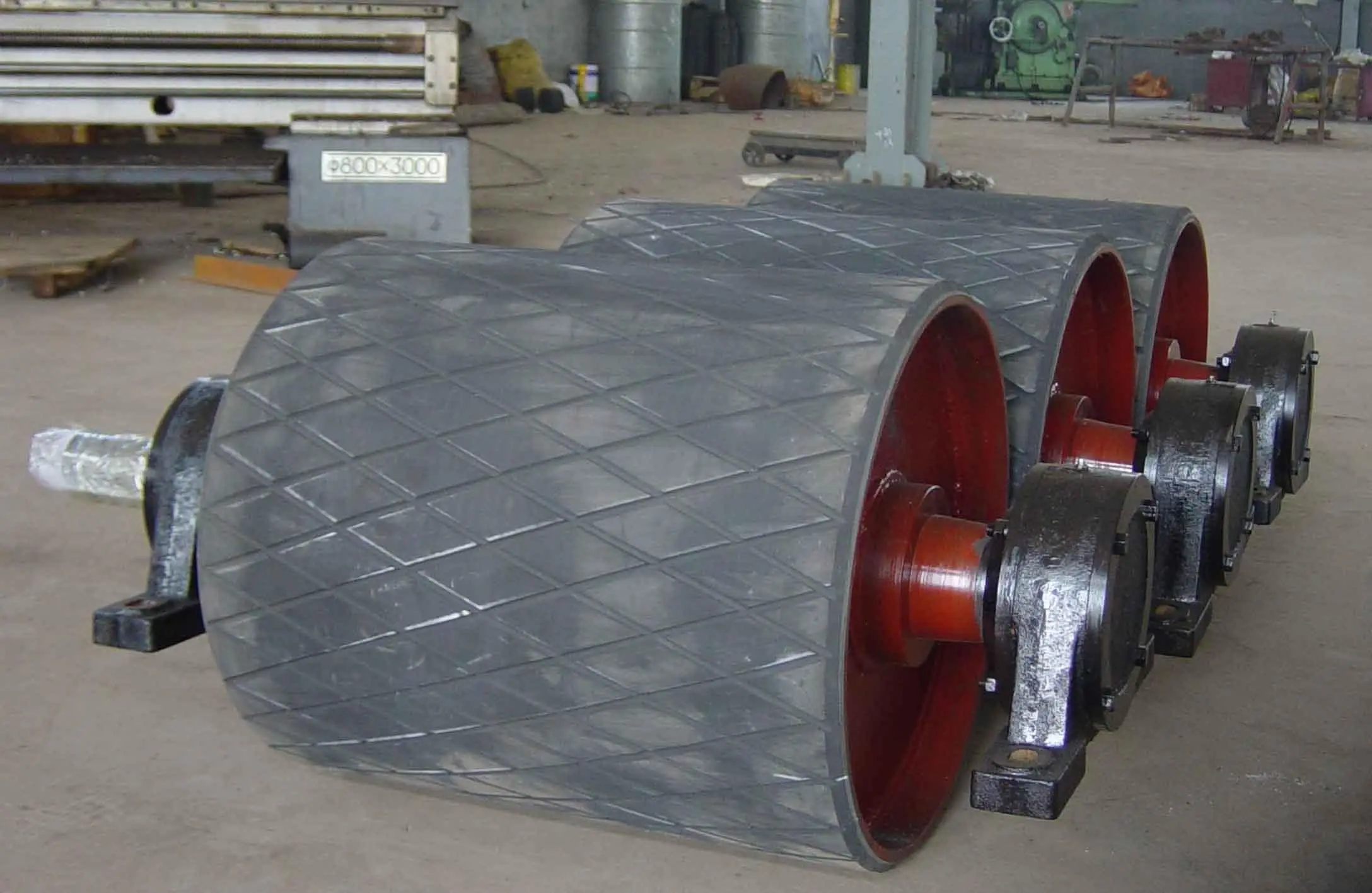 Customizable Wholesale Mining Drum Roll Conveyor Rubber Head Drum For ...