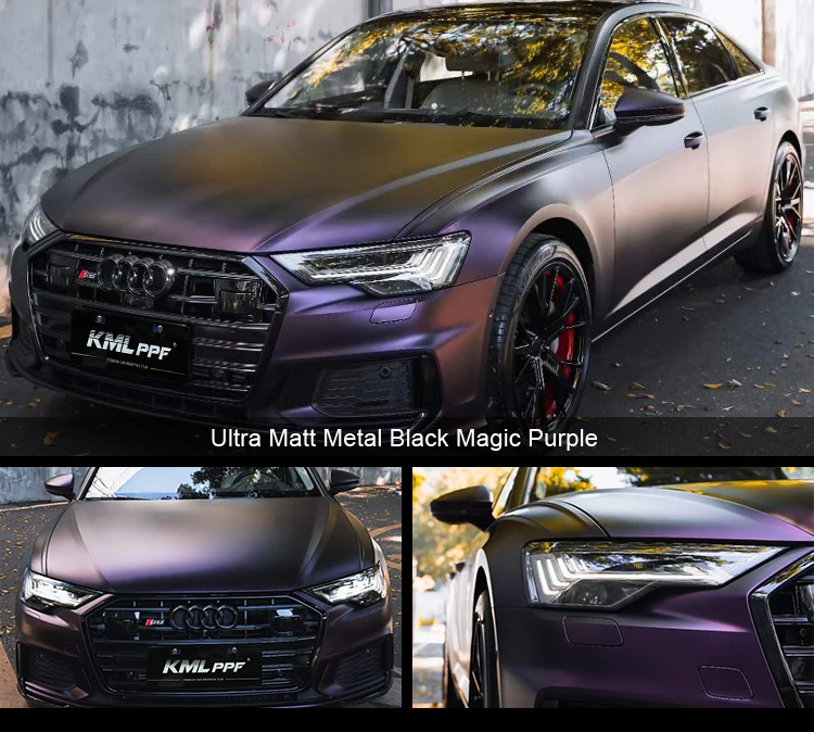 Premium Ultra Matte Metallic Purple Car Wrapping Vinyl Film - 1.52m ...