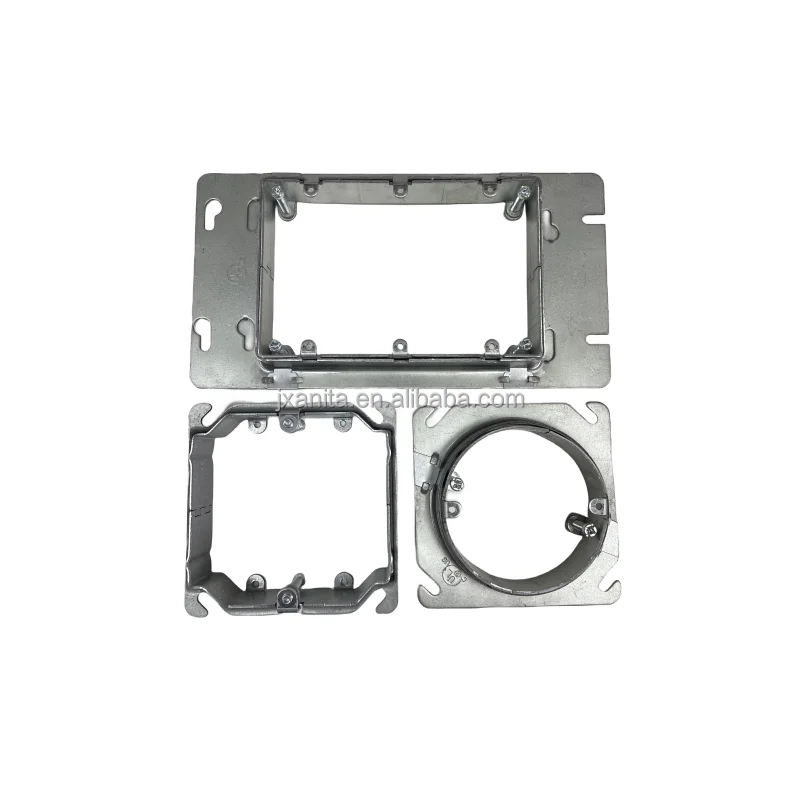 4*4 Adjustable Round Mud Ring Galvanized Steel Square Ring Cover - Buy ...