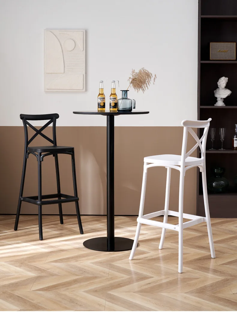 Modern Luxury Furniture Leather Bar Stools Bar Stool High Chair Counter ...