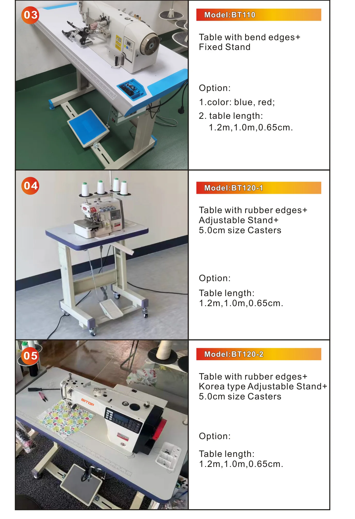 Bitop Industrial Sewing Machine Table and Stand - Ideal for Garment ...