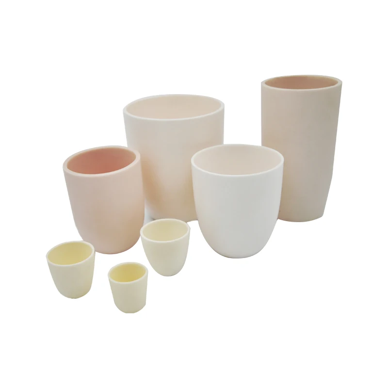 High Temperature Alumina Corundum Crucible / Ceramic Crucible For ...