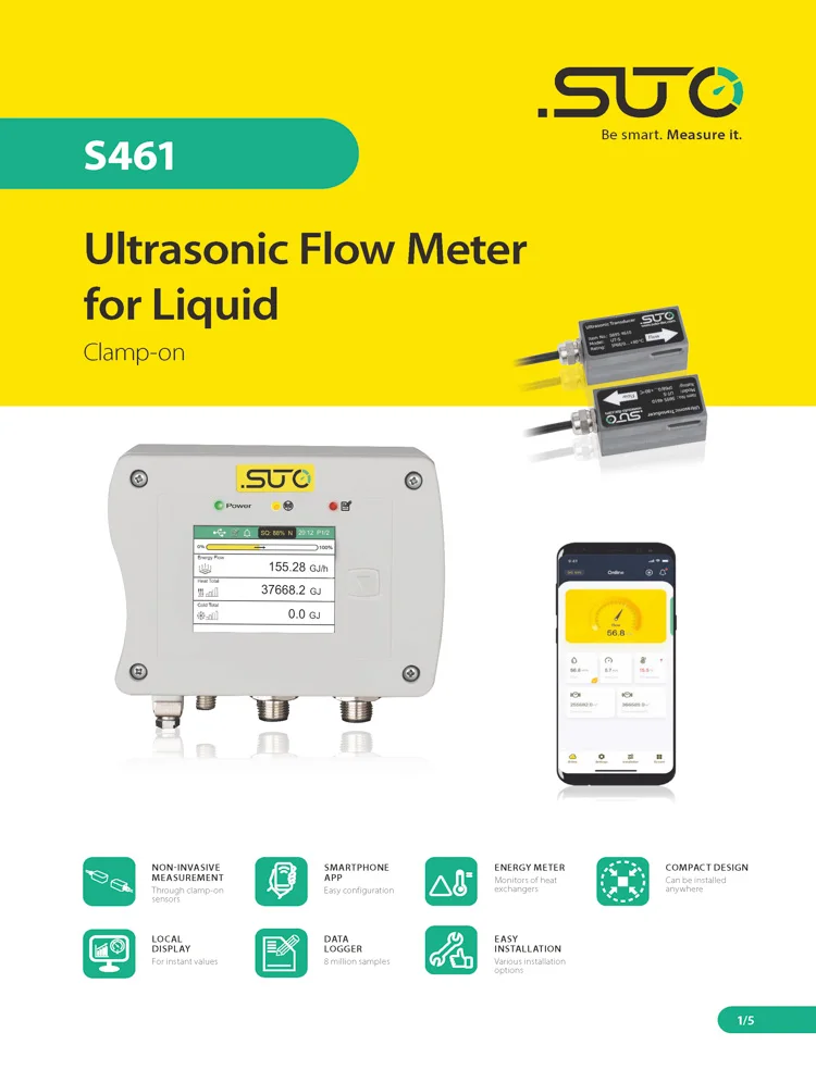 SUTO S461 Ultrasonic Flow Meter - Precision & Reliability
