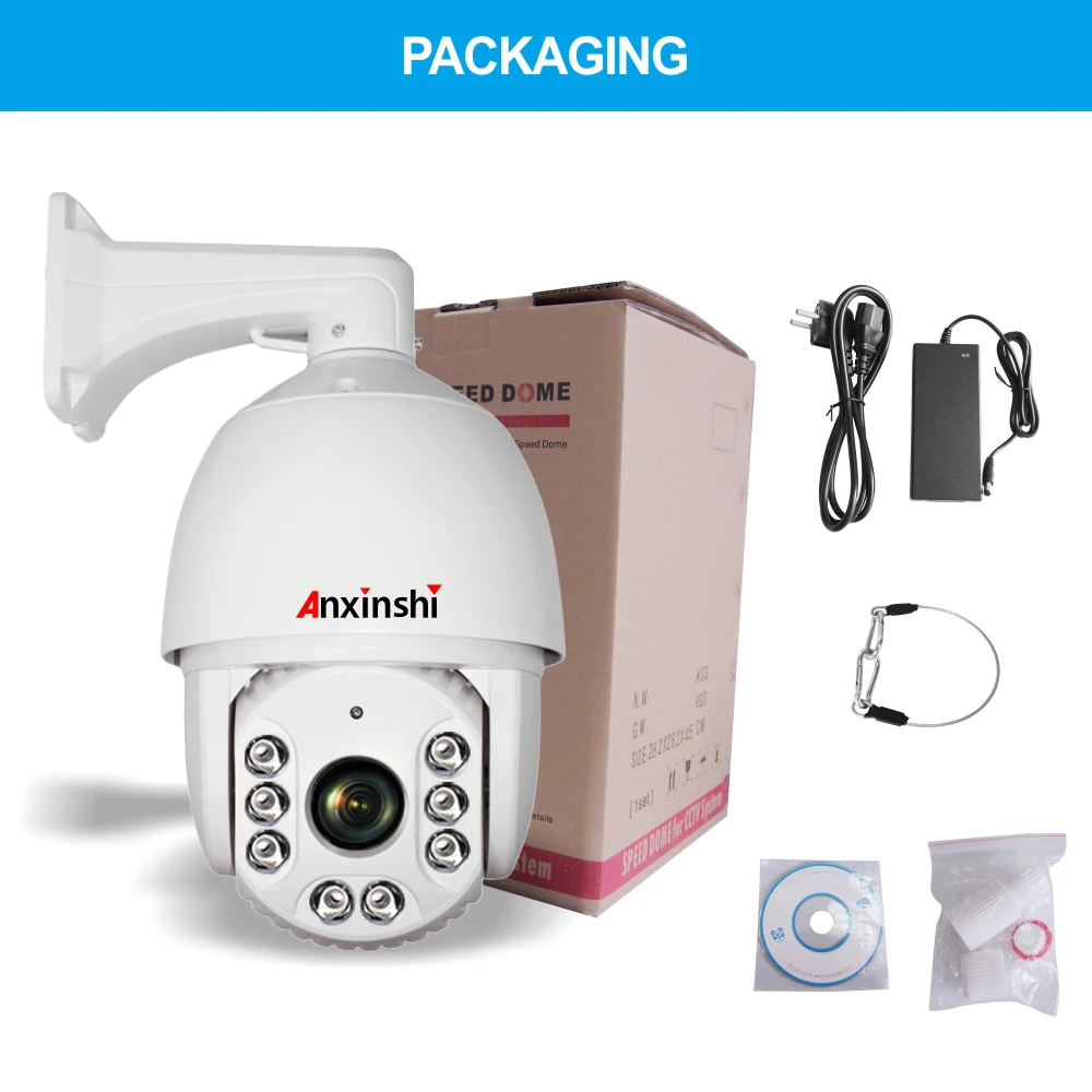 360 Degree 4k Full Hd Ip Ptz Cctv Camera 30x Zoom Night Vision Infrared ...