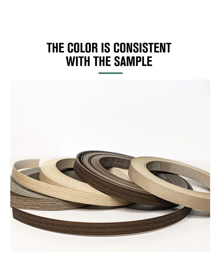 2mm Pvc Edge Banding Pvc Wood Grain Color Edge Banding Self Adhesive ...