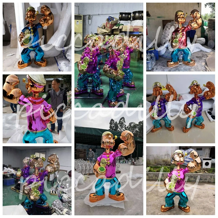 Garden Decor Cartoon Character Statue Fiberglass Bbob's Big Boy Statue ...