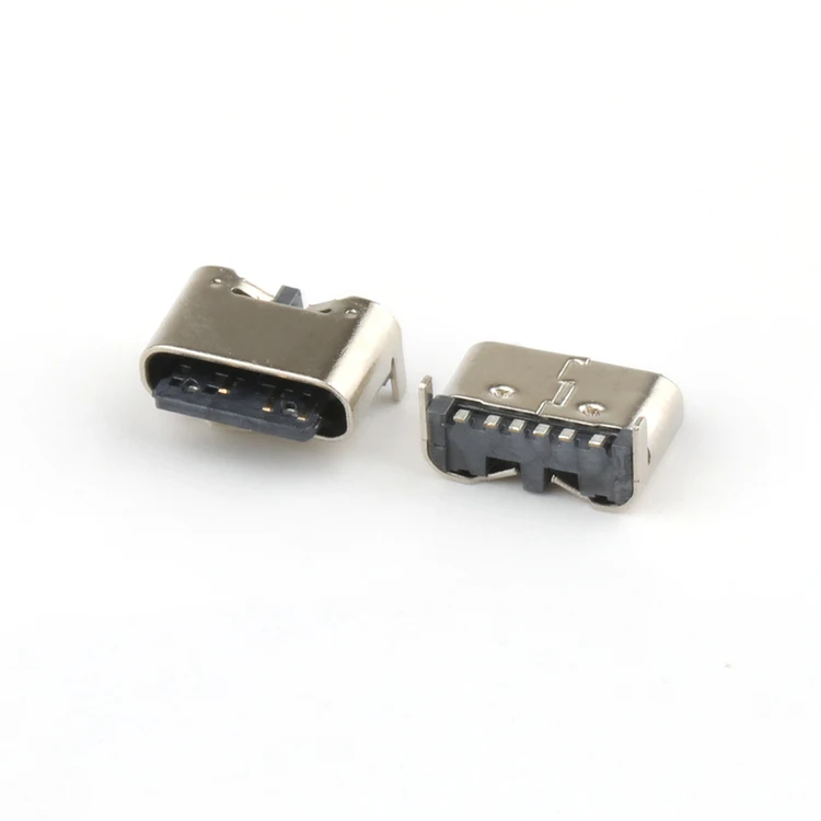Surface Mount USB Type C 6P Female Connector USB Type C Connector ...