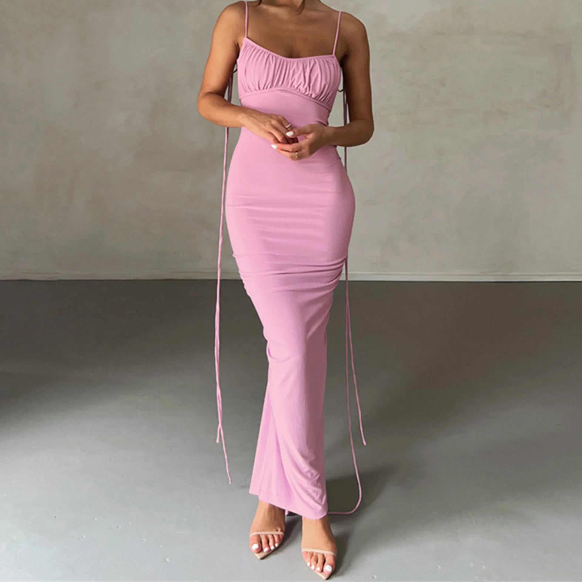 New Fashion Summer Long Bodycon Dresses Wholesale Women Backless ...