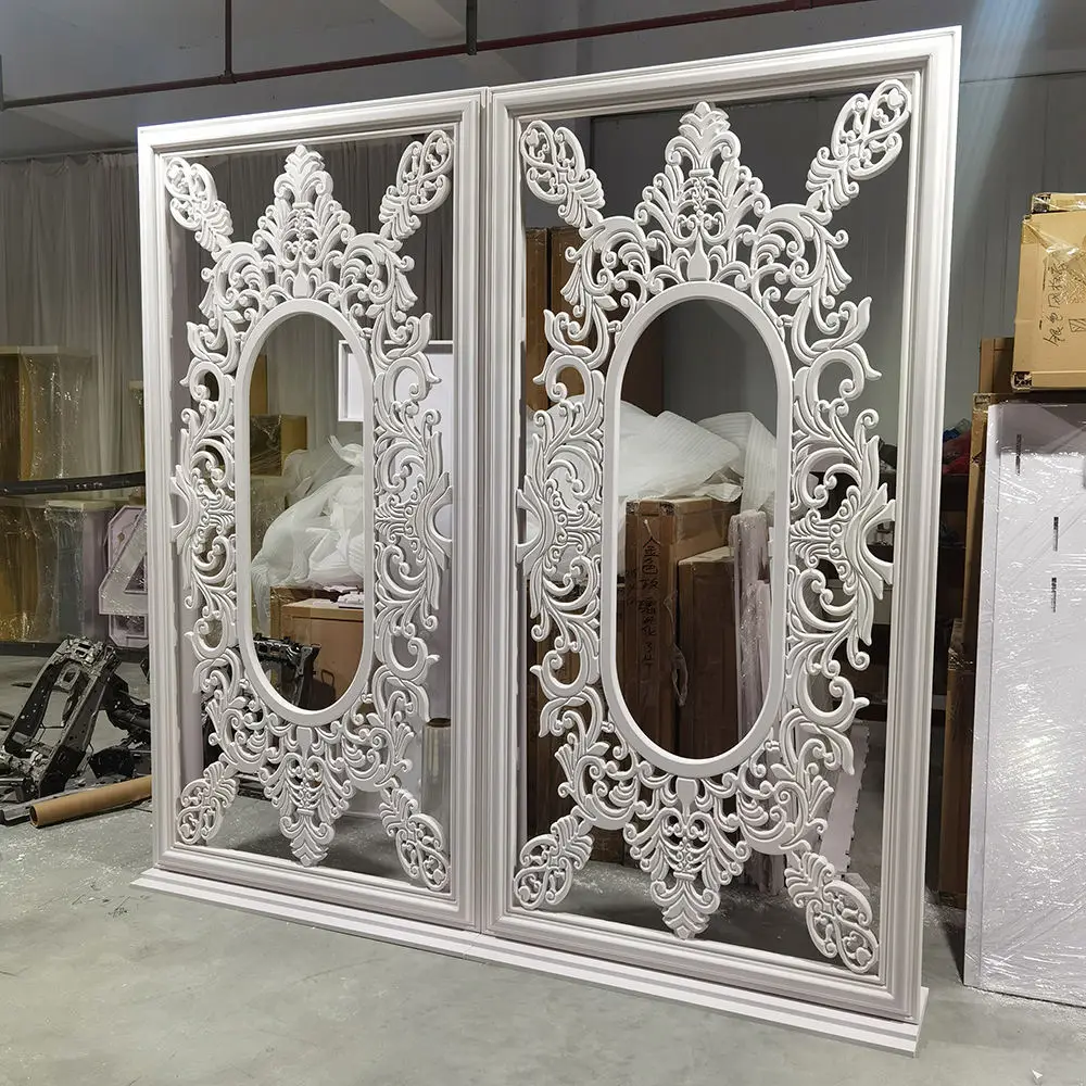 Luxury White Pvc Acrylic Rectangle Backdrop Panel Stage Frame Stand For ...