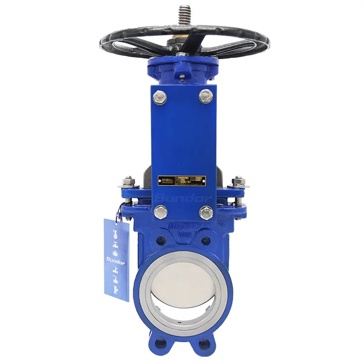 Bundor 6 Inch Wafer Knife Gate Valve Price Slide Knife Gate Valve With ...