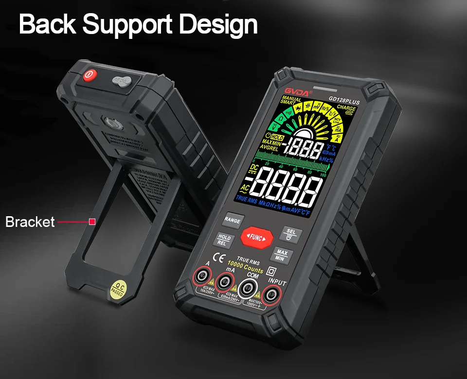 GVDA GD128PLUS - Smart Digital Multimeter with Rechargeable Battery