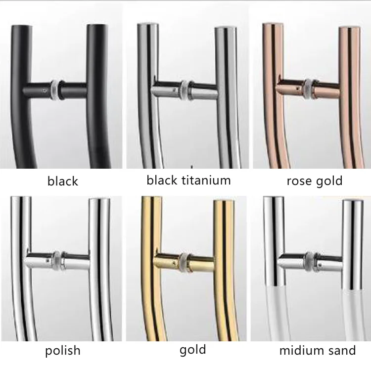Modern Simplicity Frameless Glass Door Handle O Type Shower Door Pull ...