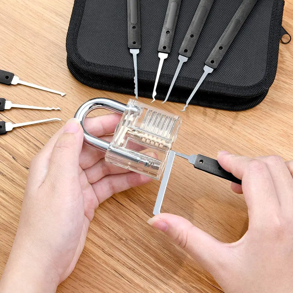 Locksmith Lock Picking Tools - 24pcs Set with 2 Padlocks