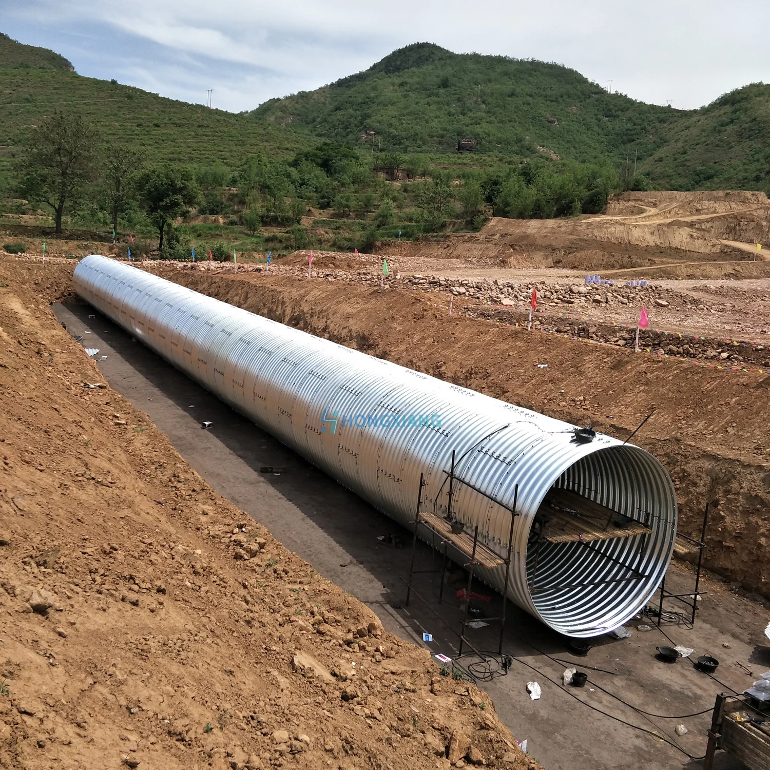 Armco Culvert Large Diameter Steel Drainage Pipe Manufacturer - Buy ...