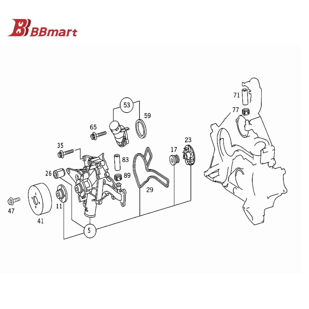Bbmart汽车配件恒温器冷却液用于bmw 520i Oe 17217559962 1721 7559 962 - Buy ...