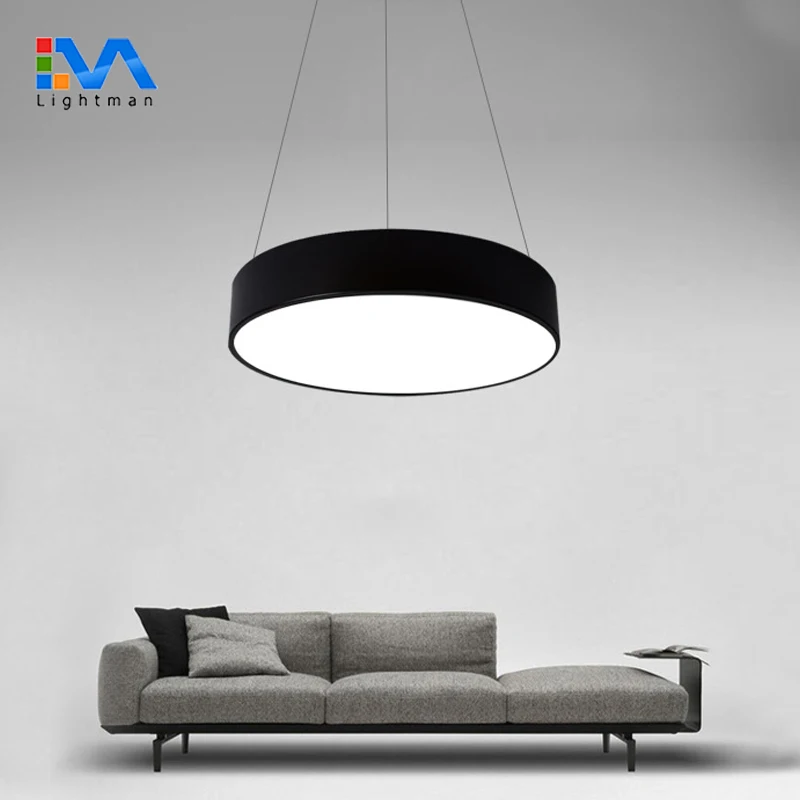 96w 1000mm Colorful Frame Suspended Solid Type Round Led Ceiling Panel ...