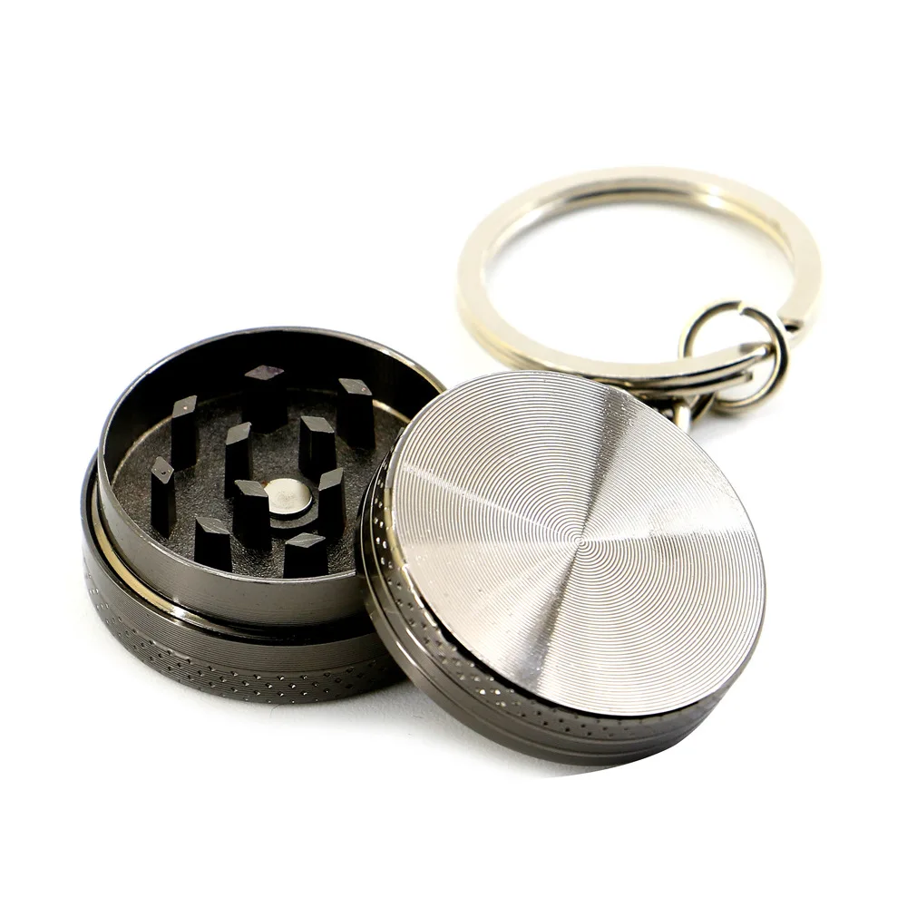 Colorful Portable Mini Herb Tobacco Grinder Metal 30mm Keychain Spice ...