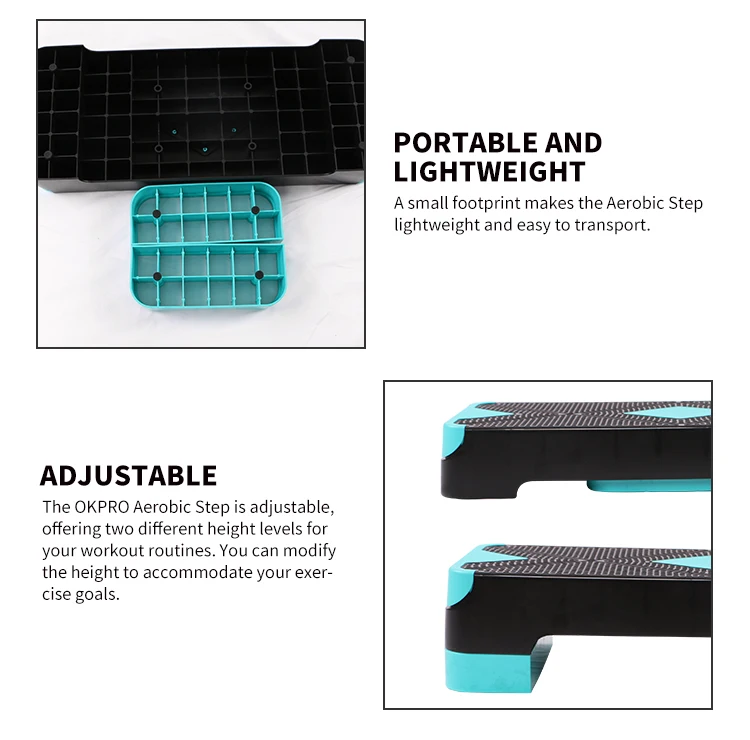 OKPRO Adjustable Aerobic Step - Versatile Fitness Equipment