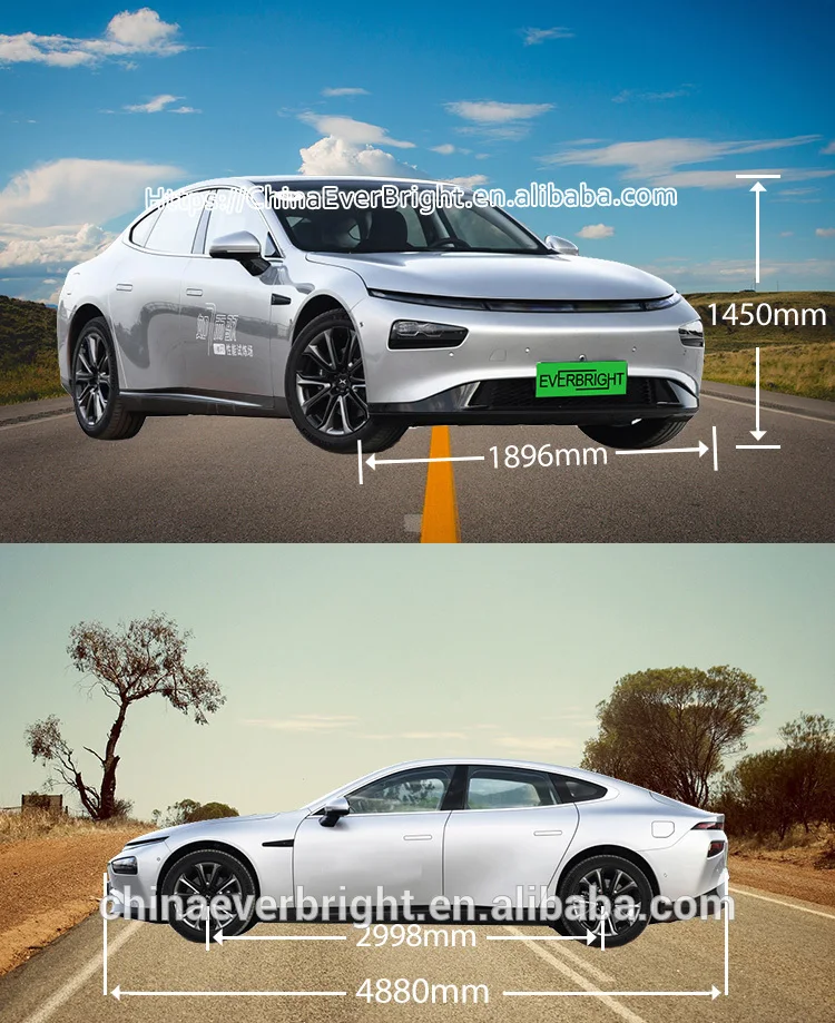 High Speed 170km/h Electric Ev Xpeng P7 Super Car 5 Seats Jida ...