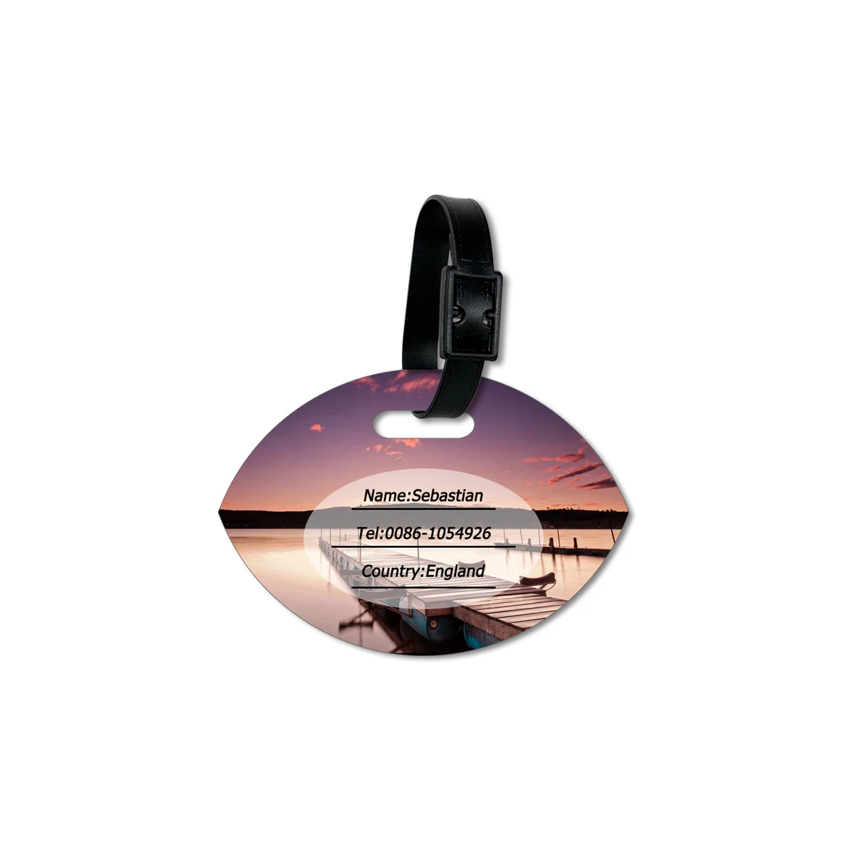 BEAUTYSUB 1.3mm Double-sided HD Sublimation Aluminum Luggage Tag Metal ...