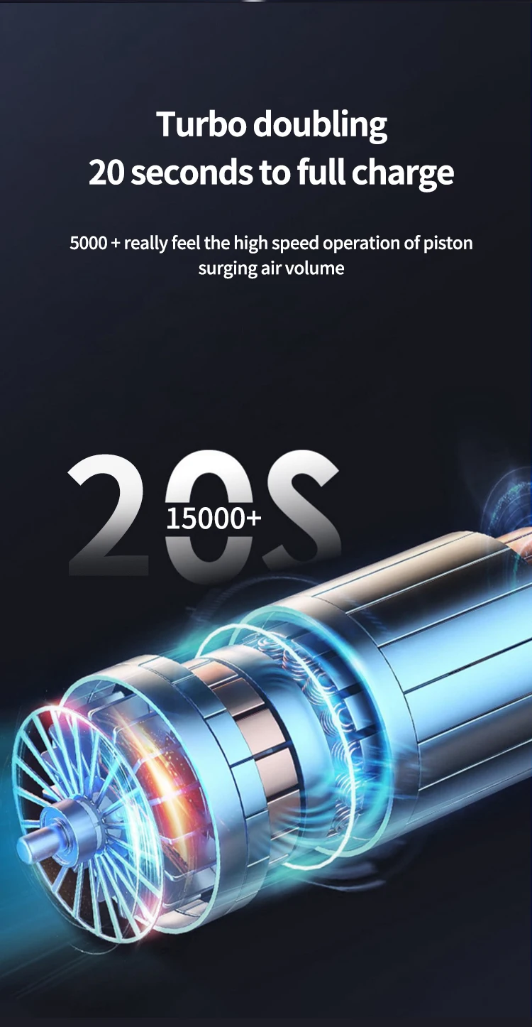 22 Cylinder Wireless Electric Bicycle Mini Inflator Portable Digital ...