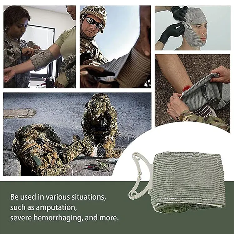 Medical First Aid Tactical Survival Trauma 6 /4 Inch Crepe Emergency ...
