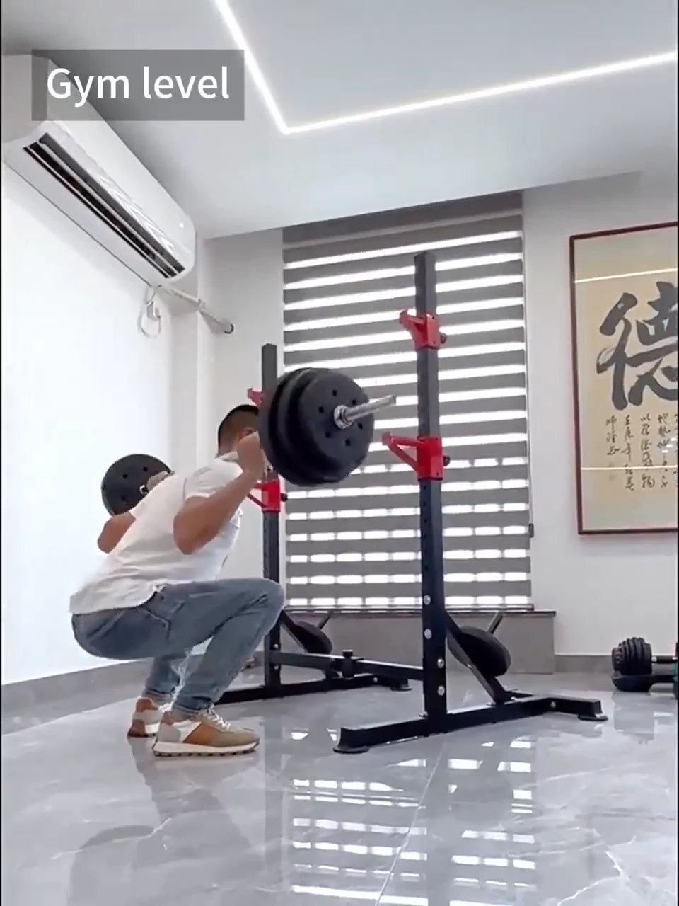 Xoyoou Gym Exercise Body Building Weight Lifting Half Squat Rack Power Fitness - Buy Barbell ...