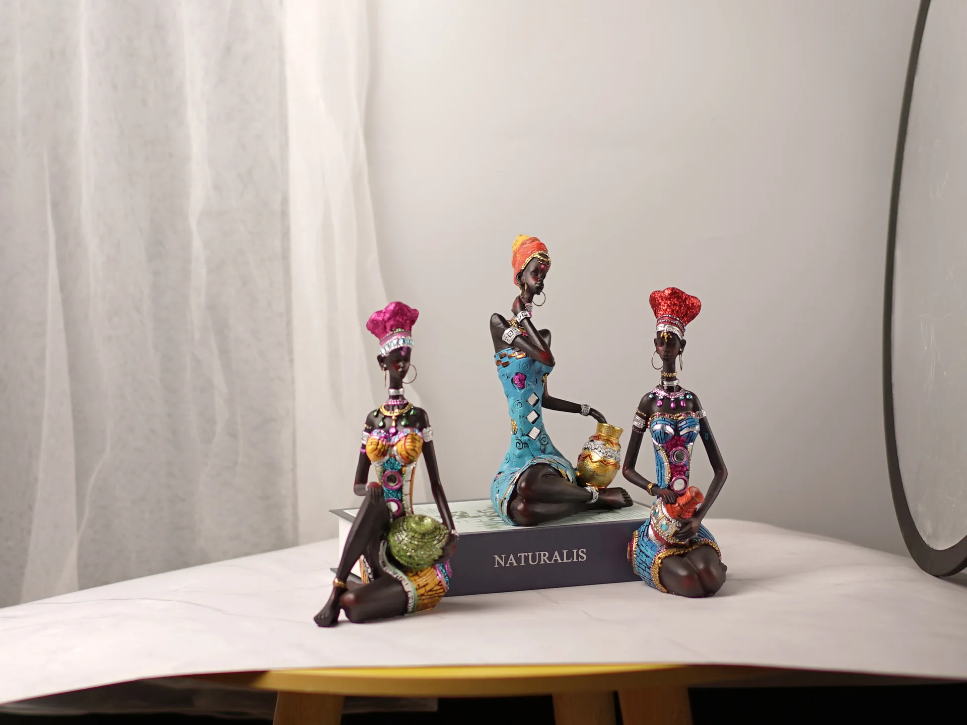 Creative European-Style Alien Character Sculpture African Black ...