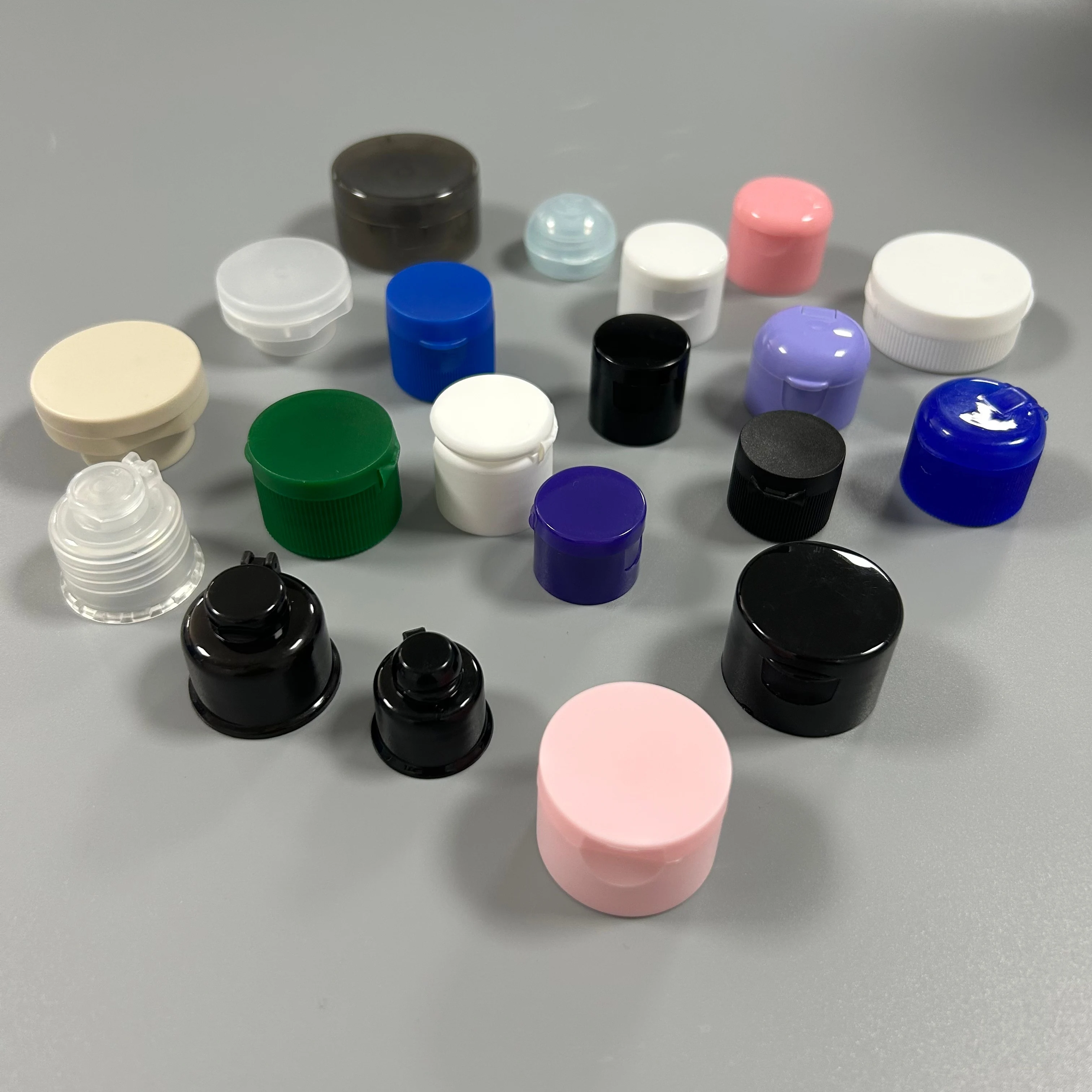 Custim Color 24mm Flip Top Cap PP Plastic Bottle Cap for Skin Care ...
