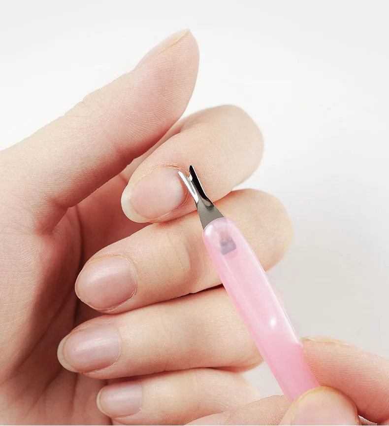 Stainless Steel Head V Shaped Nail Dead Skin Fork Nail Callus Remover ...