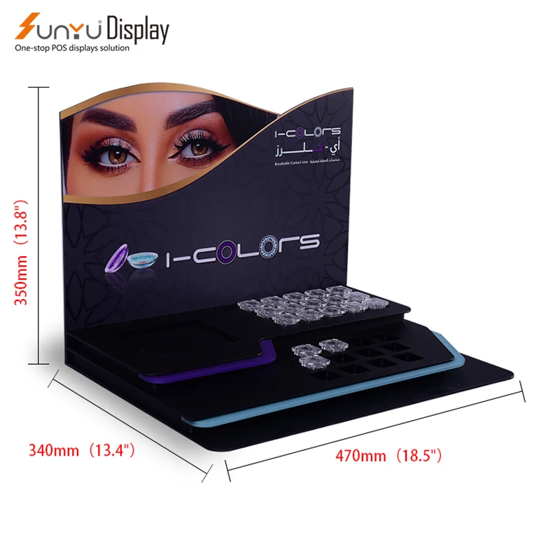 High Quality Counter Desktop Eye Contact Lenses Display Custom Acrylic ...