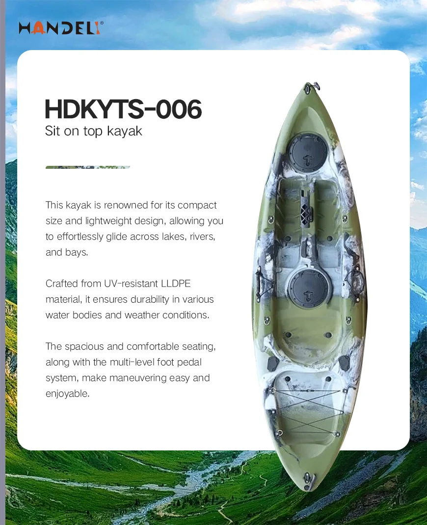 Handeli Custom Color Professional Fishing Kayak Manufacturer Kayak ...