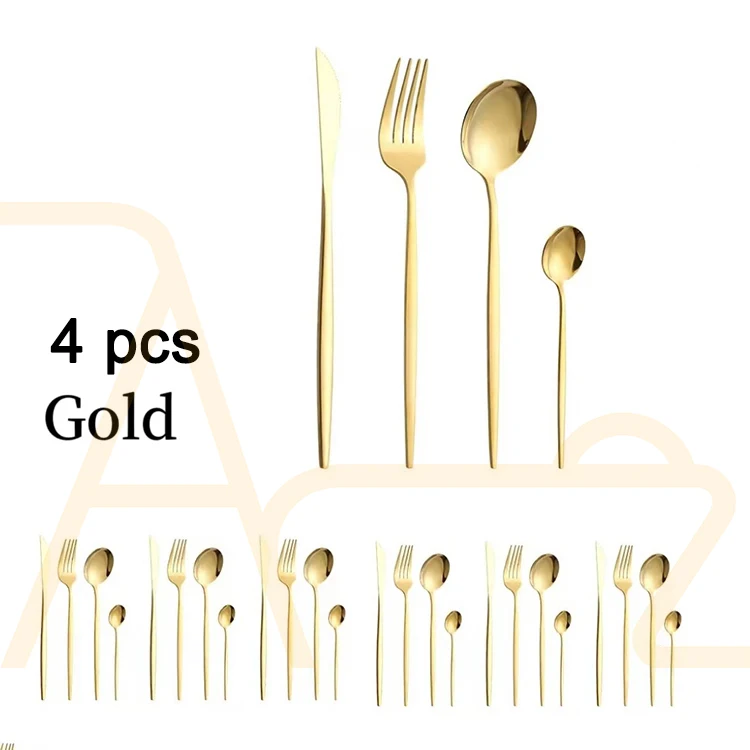 Wholesale Wedding Supplies Stainless Steel Flatware Sets 304 Spoon ...