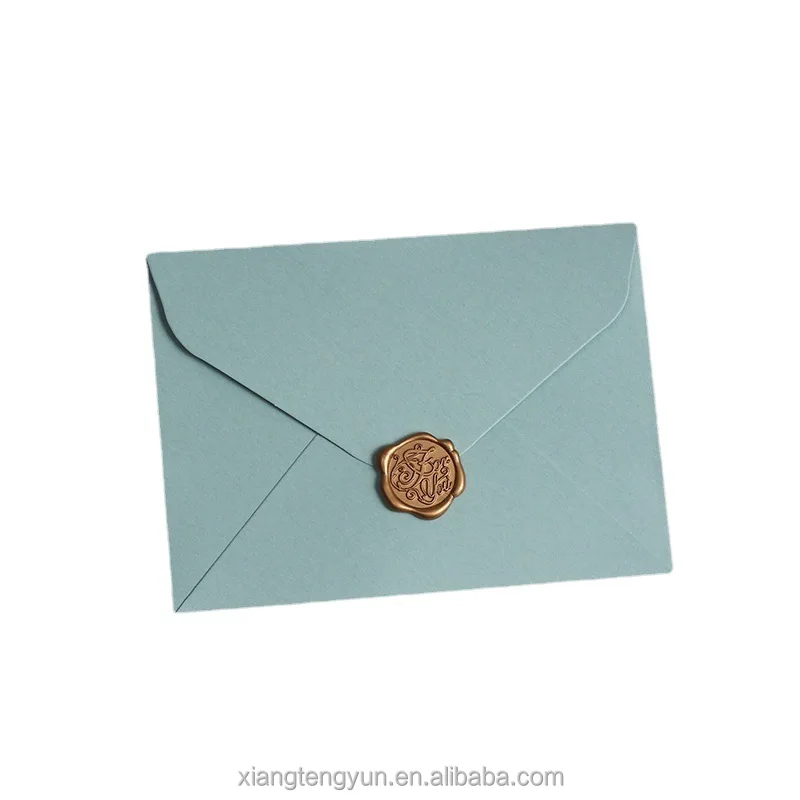 Custom Luxurious Receipt Green Invitation Envelope For Wedding Card ...