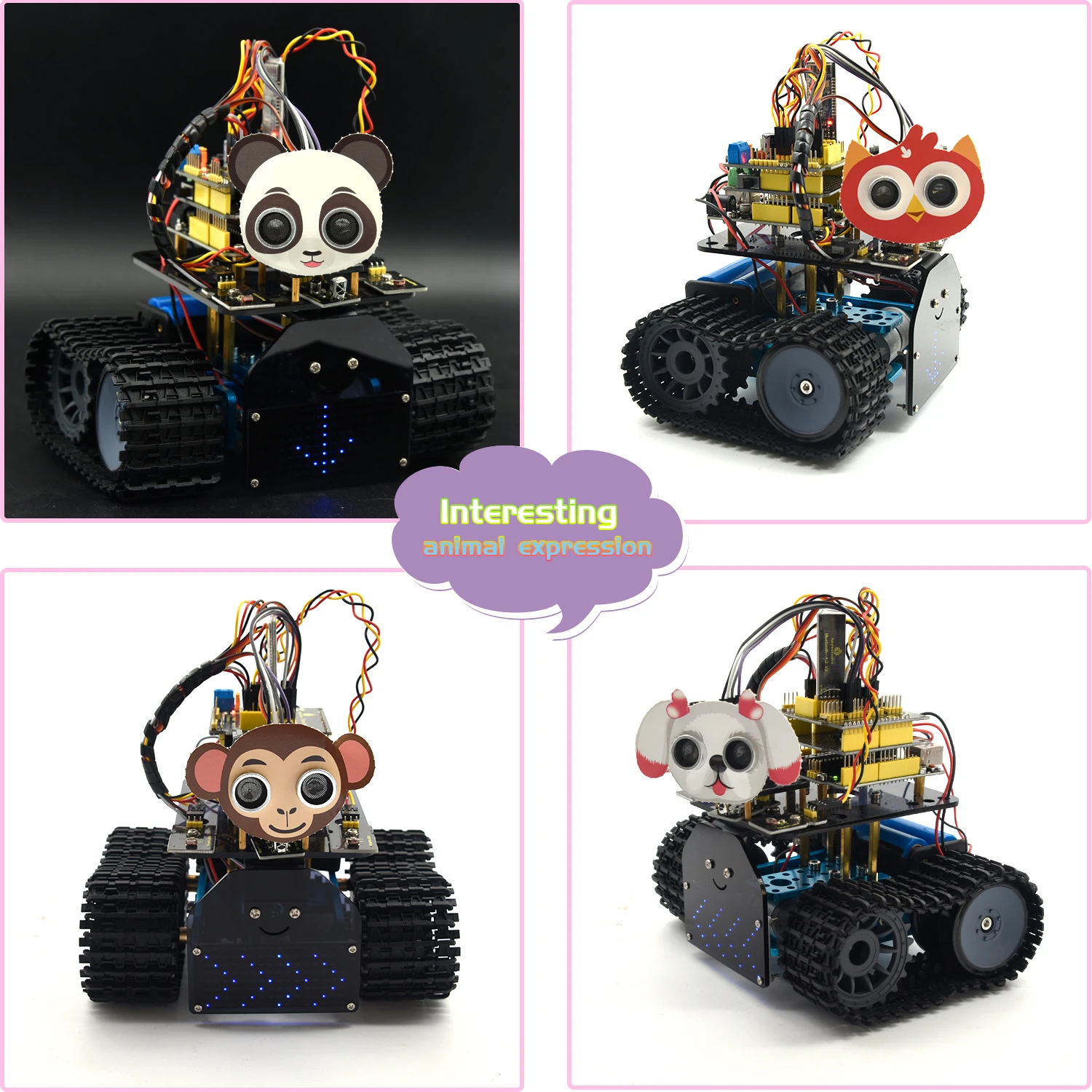 Keyestudio Mini Tank V2.0 - DIY Robot Car Kit for Arduino