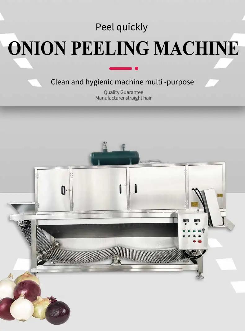 Industrial Onion Peeling Machine/1000kg/h Onion Chain Peeling Machine ...